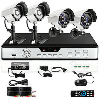 CCTV Camera |Zmodo 8 CH Channel DVR 4 Outdoor 600TVL CCTV Security Surveillance Camera System