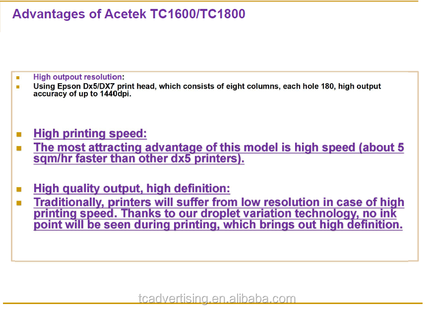 Stampante solvente della foto della macchina della tela della foto della testa di stampa DX5 della stampante K di eco resistente del getto