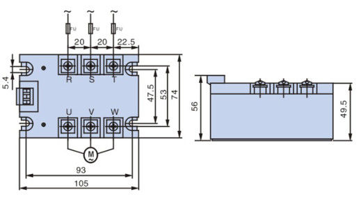 Van de de motor Veranderlijk Ventilator van de EU UL 1.5KW de Snelheidscontrolemechanisme 0