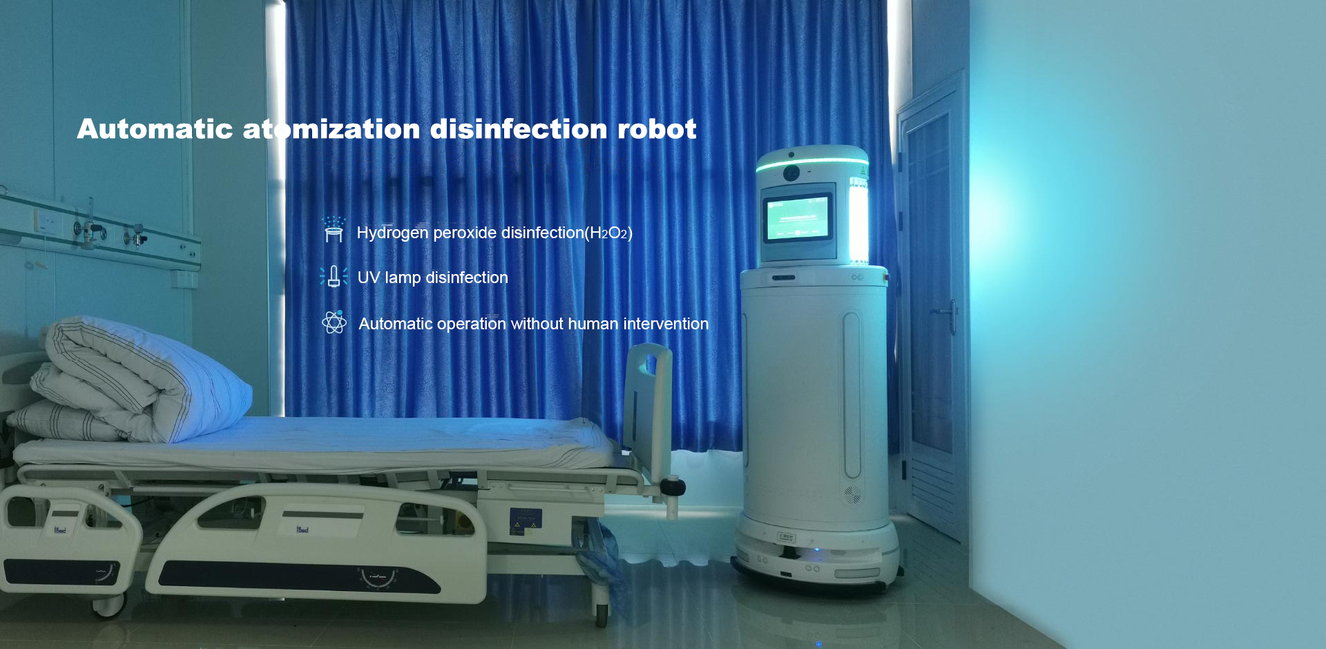 短波のUvc消毒のスマートなスプレーのロボット サポートOEM