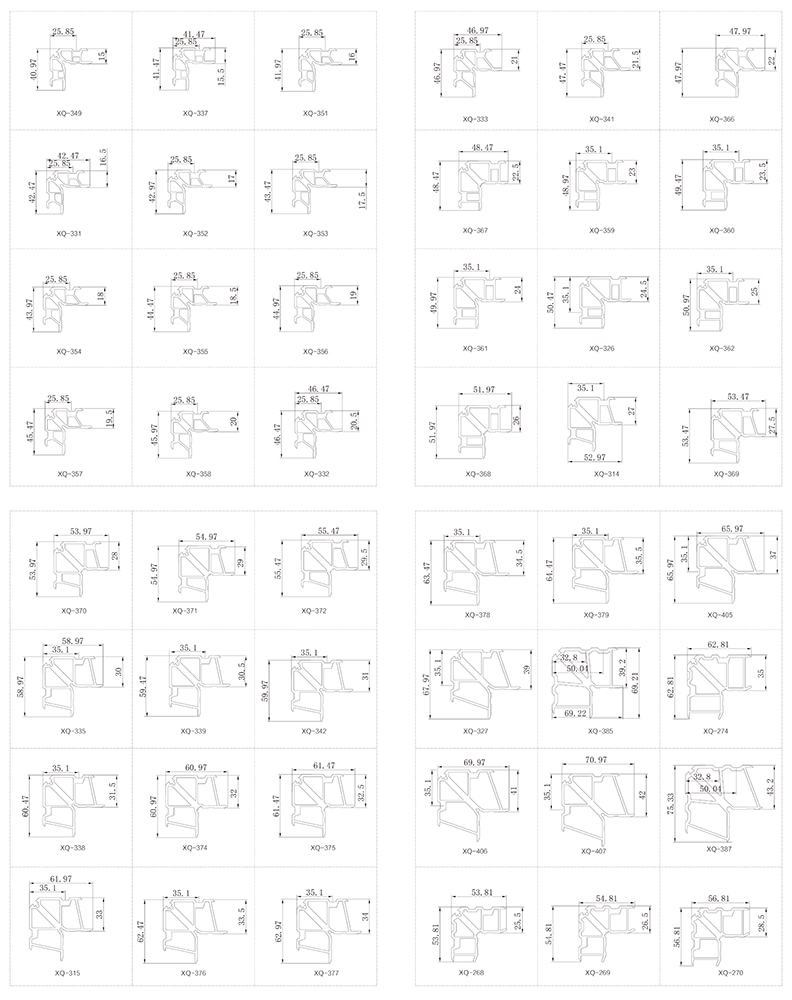 Close-up of aluminum corner joint connection