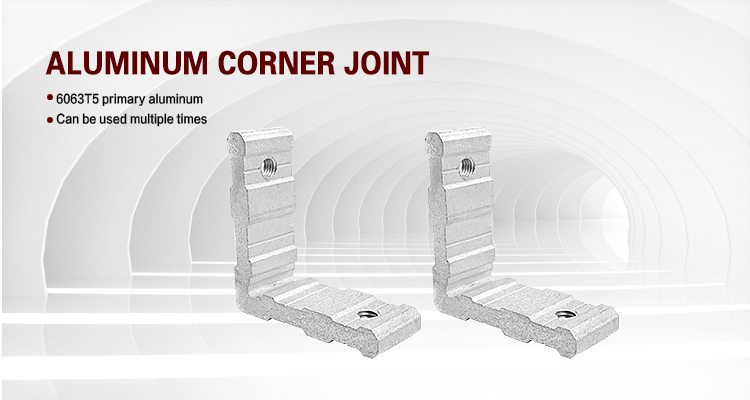6063-T5 aluminum L bracket connector for window hardware