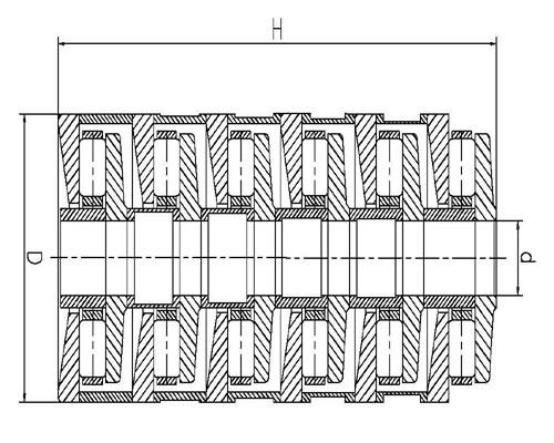 T6AR38160 38*160*360mm Multi-Stage cylindrical roller thrust bearings