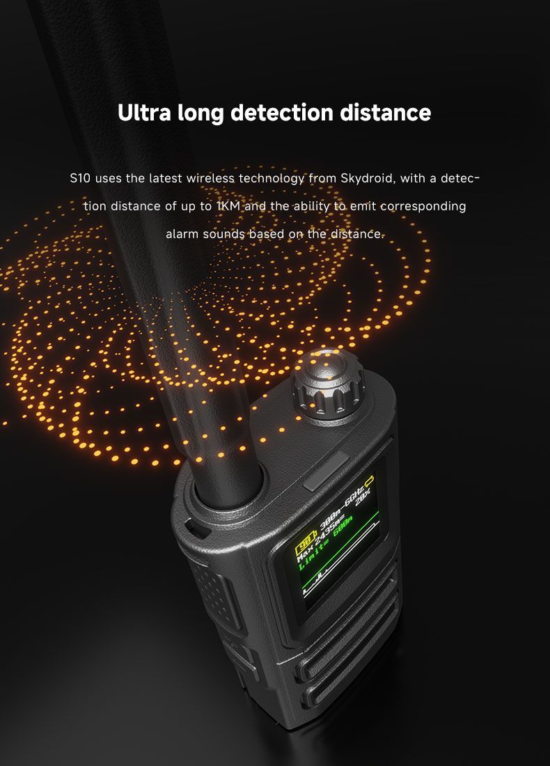 300m-6GHz Ultra-Wide Detection Range up to 1 Km Detection Distance Drone Detector