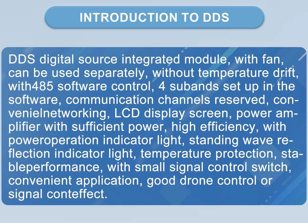 High-Power Dds Integrated Module Walkie-Talkie 300-2400MHz Dds Noise Source Signal Module