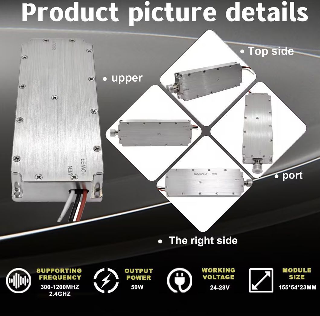 800 MHz 5ow GaN RF Power Amplifier Drone Counter Module