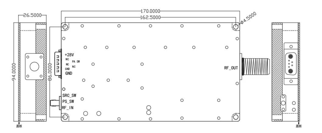 5150-5250m 40W GaN Anti-Module for Anti Drone System Autel Anti Fpv C-Uas Mavic 3 Autel Fpv Poland RF Module PA Module
