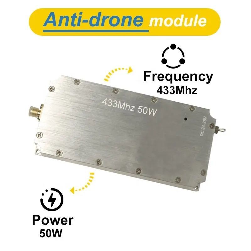 433MHz 50W Customized Portable RF Power Amplifier Module with RS485 Communication for Anti Uav