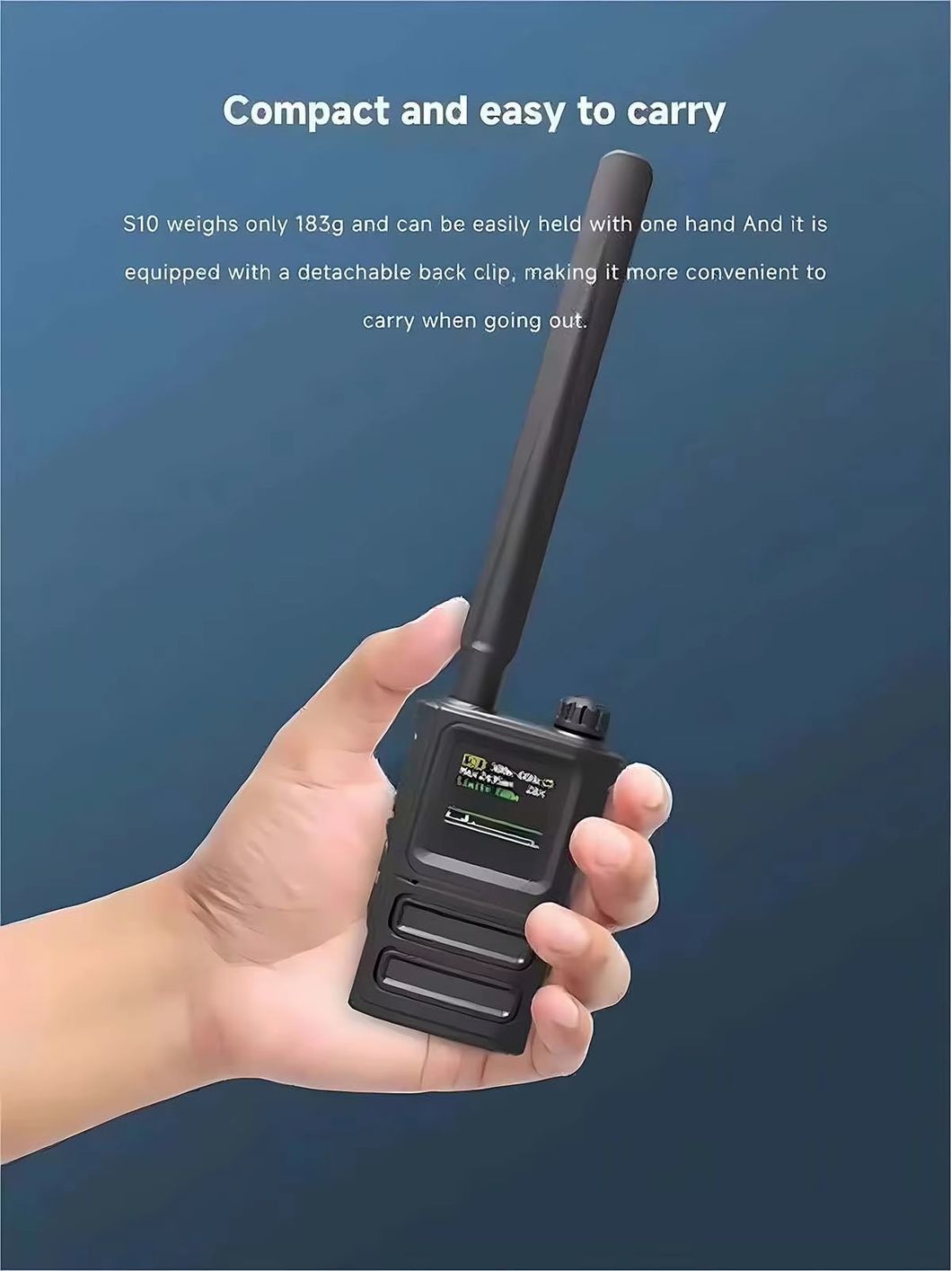 30om-6GHz Ultra-Wide Detection Range Anti for Threats Handheld Drone Detector