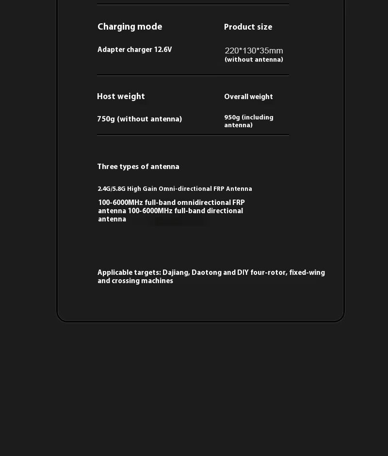 Handheld Drone Detector with Touch Screen
