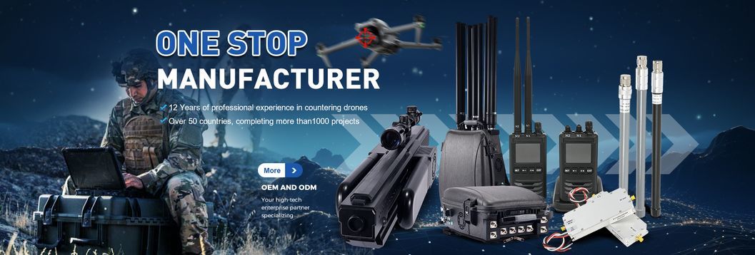 300MHz-6GHz Drone Detector with Drone Location 3km Long Range Detection Range Map Display