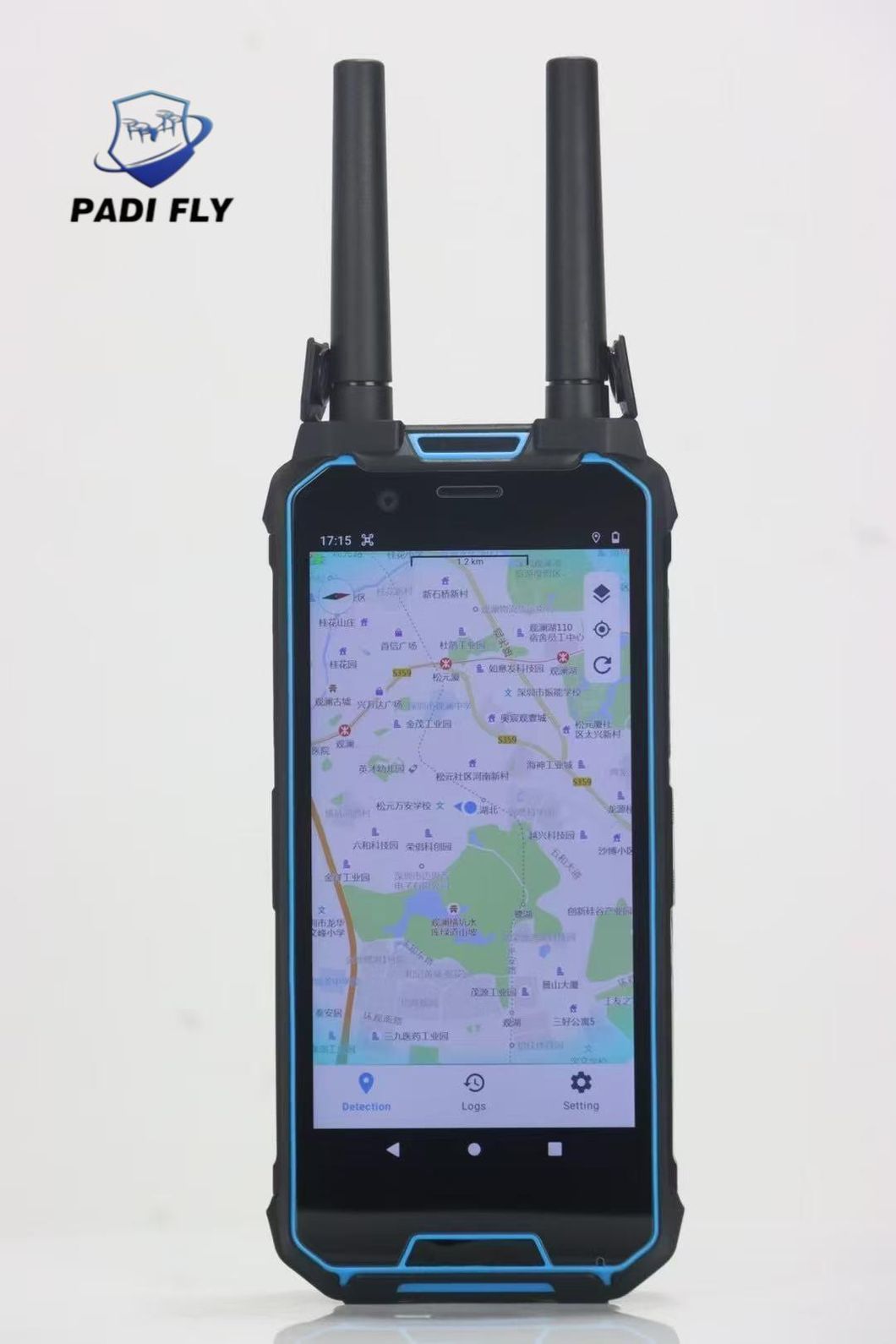 300MHz-6GHz Drone Detector with Drone Location 3km Long Range Detection Range Map Display