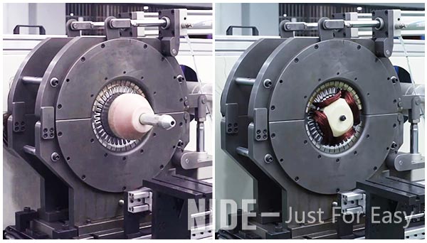 machine de insertion et en expansion de bobine auotmatic