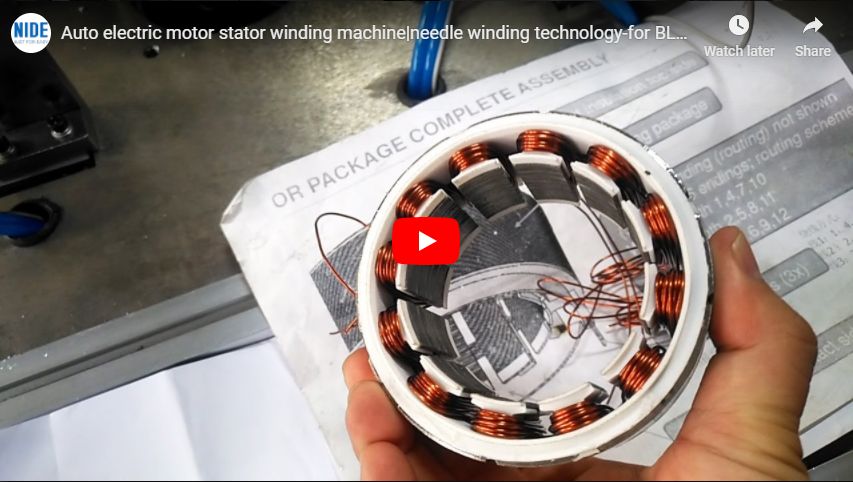Automatic Brushless DC motor stator winding machine