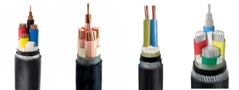 cable eléctrico de la baja tensión