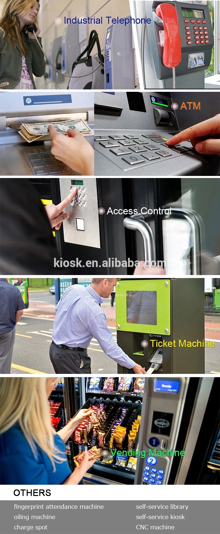 Il chiosco di pagamento di BANCOMAT ha cifrato Pin Pad (KMY3501B-PCI)