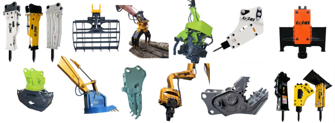 Chisel Dia 140mm Rock Breaker Yakai CTHB Side Type Hydraulic Breaker Jack Hammer 7