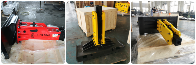 Mini Excavator Rock Hammer Yakai CTHB20 Top Type Hydraulic Breaker For 1.2-3Ton Excavator 7