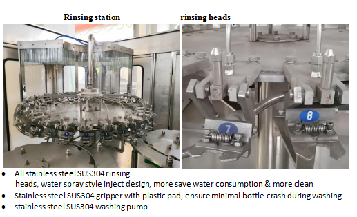 Linha de produção plástica 2 da bebida da garrafa da máquina de enchimento 500ml do refresco 3.5KW