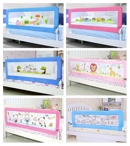 Rotaie di alluminio blu del letto di bambino, rotaie del letto di sicurezza per i bambini