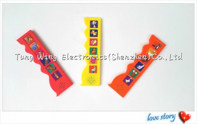 Εκπαιδευτική κόκκινη φωνή ενότητας 8 κουμπιών μικρή υγιής Recordable για τα υγιή βιβλία 4 μωρών