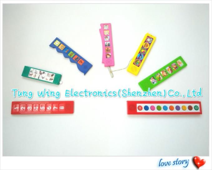 Εκπαιδευτική κόκκινη φωνή ενότητας 8 κουμπιών μικρή υγιής Recordable για τα υγιή βιβλία 5 μωρών