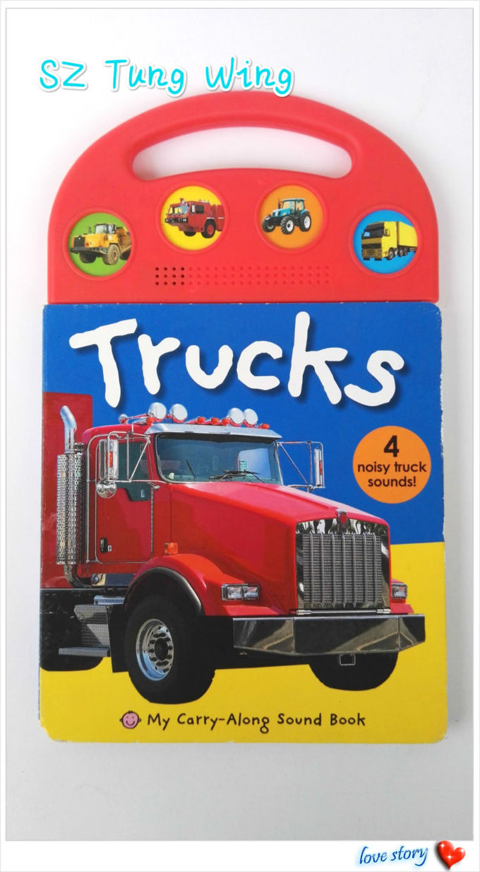 Toy Trucks Button Sound Book , interactive sound books for children 0