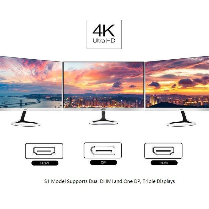 Intel 8th Gen CPU i7 8700 DDR4 Mini PC Win10 Pro Wifi BT4.2 Dual HDMI DP 4GB up to 16GB RAM