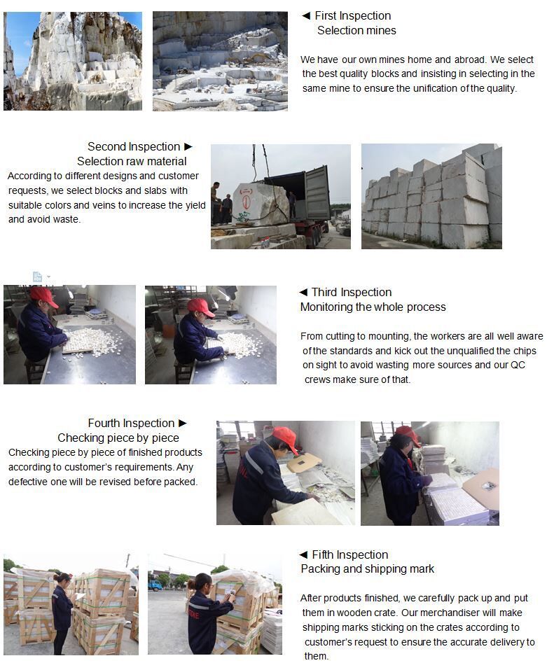 Mix Color Pebble Stone Marble Tile Polished Stone Mosaic Tile for Wall Decoration or Flooring