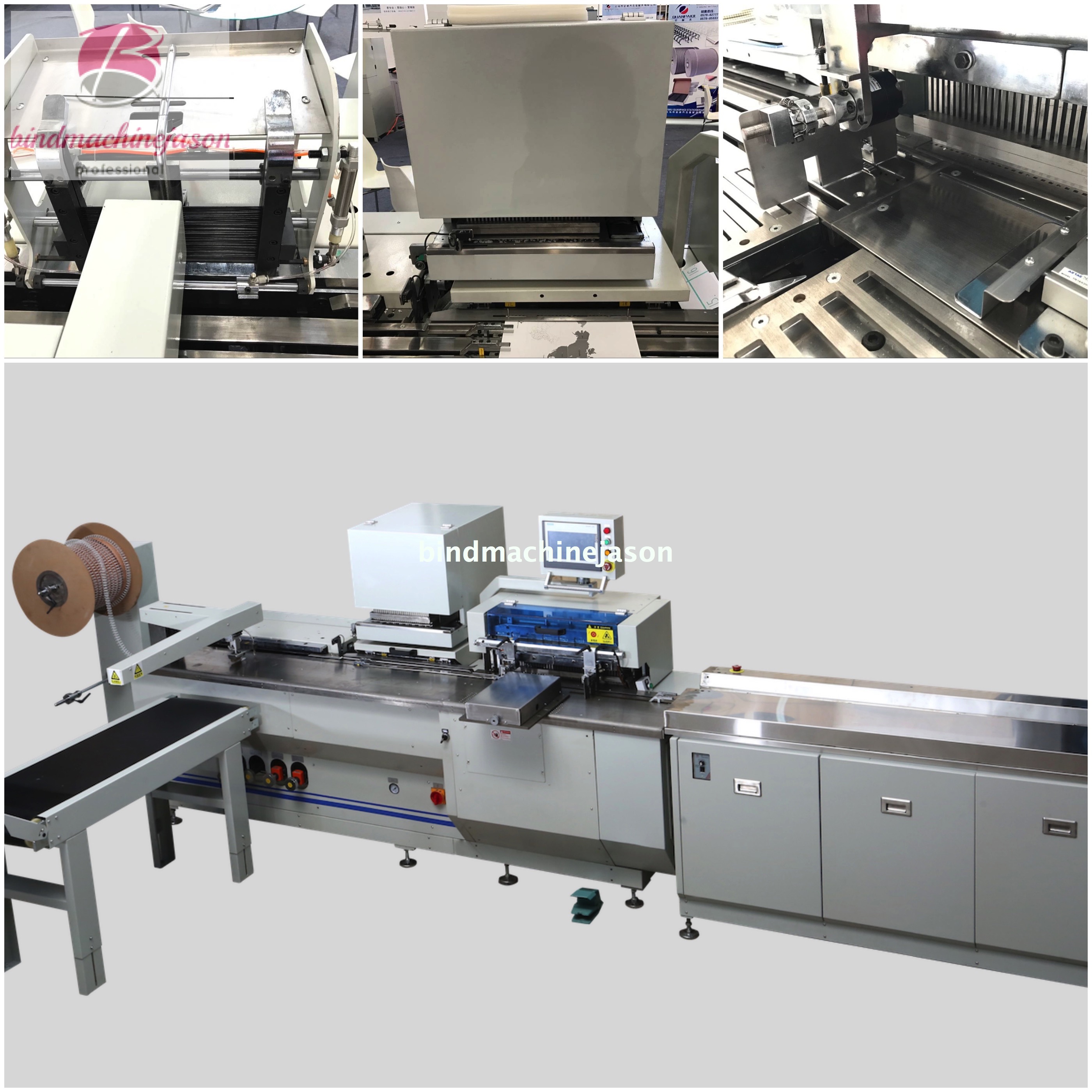 máquina obligatoria automática PBW580S de alambre con el sacador de agujero y el converyor de la alimentación auto