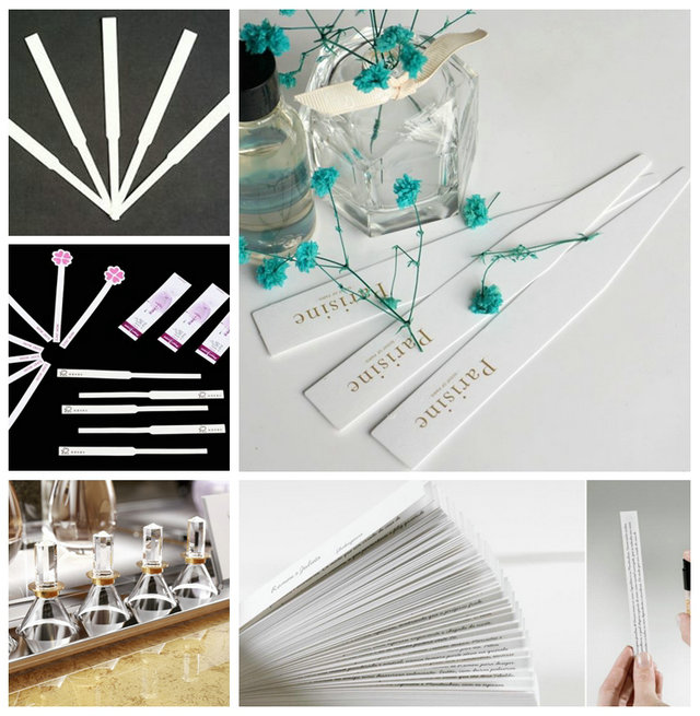 100% wood pulp Disposable White Fragrance Perfume Testing Paper Strips 600*800mm