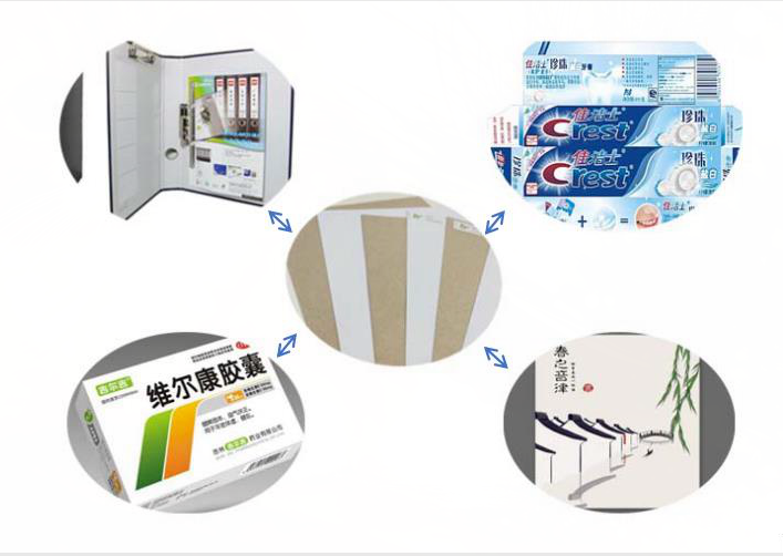 Douceur et conseil blanc doucement enduit avec l'épaisseur différente approuvée du dos FSC de gris