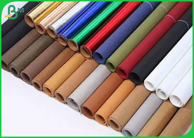 Rotolo lavabile differente del tessuto di colore 0.55MM Kraft per la fabbricazione delle borse