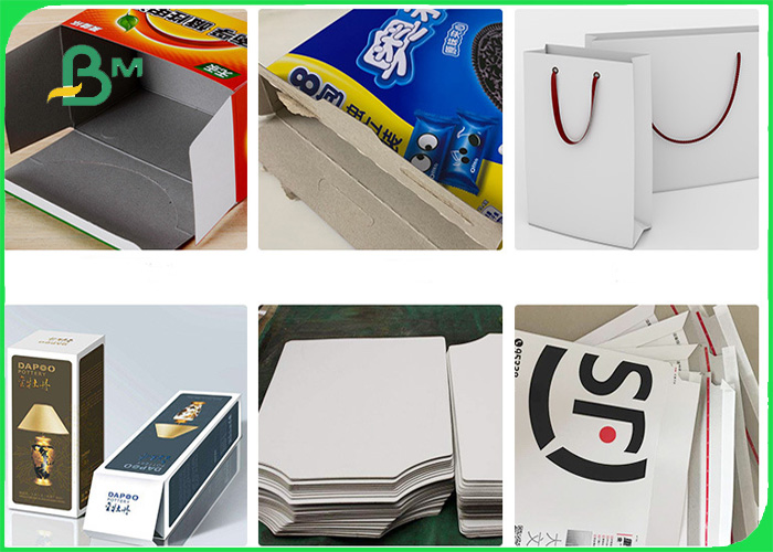 Width 70*100cm surface smooth no flash 300 350gsm Duplex board for Washing powder bag