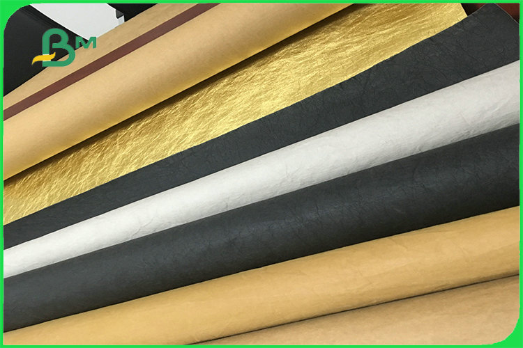 DIY Durable Washable Fiber-based Texture Kraft Paper Making Backbag Purse