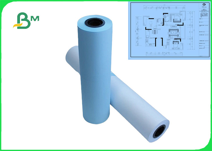 FSC 20LB Blueprint Paper For Graphic Store Smooth Surface 24" 36'' x 50yard