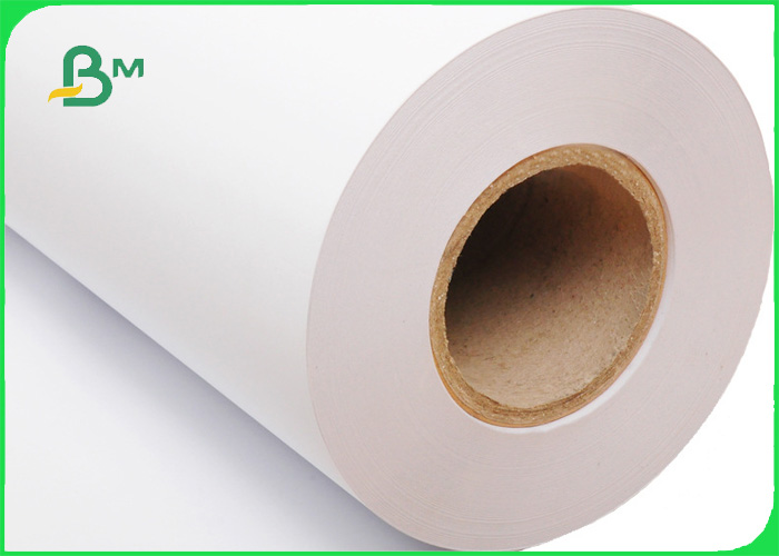 80GSM Uncoated CAD Plotter Paper For Engineers With 2'' Core 24inch x 100' 