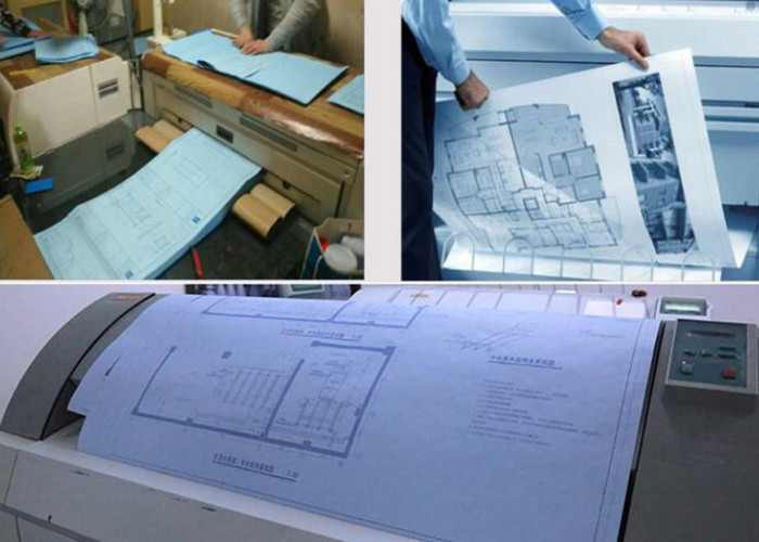 Carta di tracciatore di stampa blu di 80GSM A0 A1 20LB per il disegno di architettura