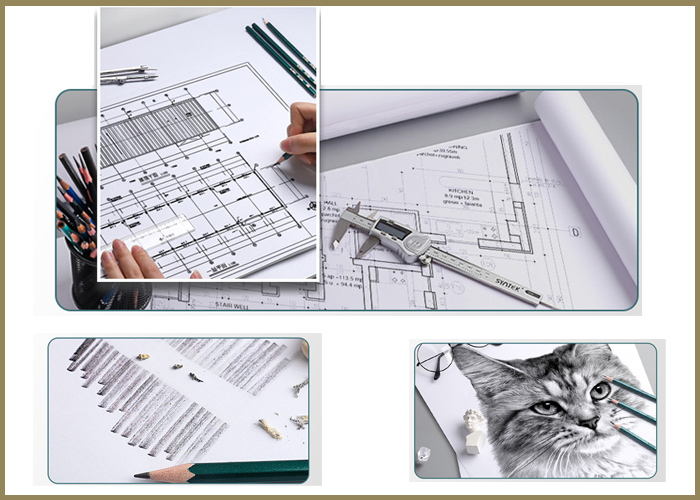  80gsm White Plotter Paper For HP Inkjet Printers 20