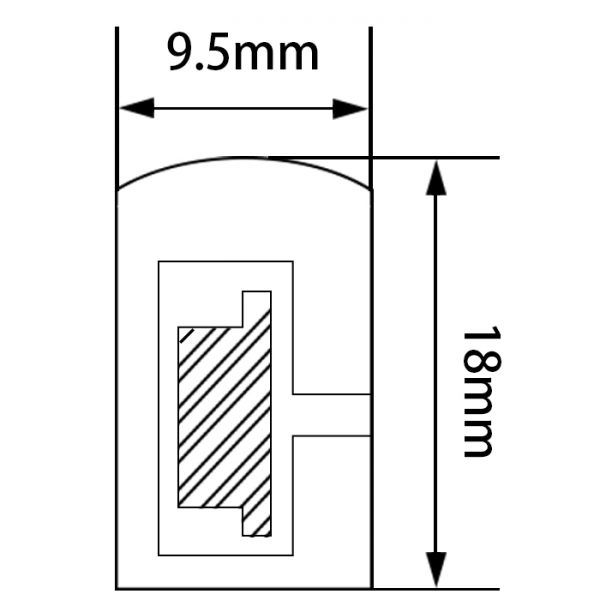 Side Bend Led Neon Flex Tube Light With 6000k 100 Lm Per Watt 12W 16