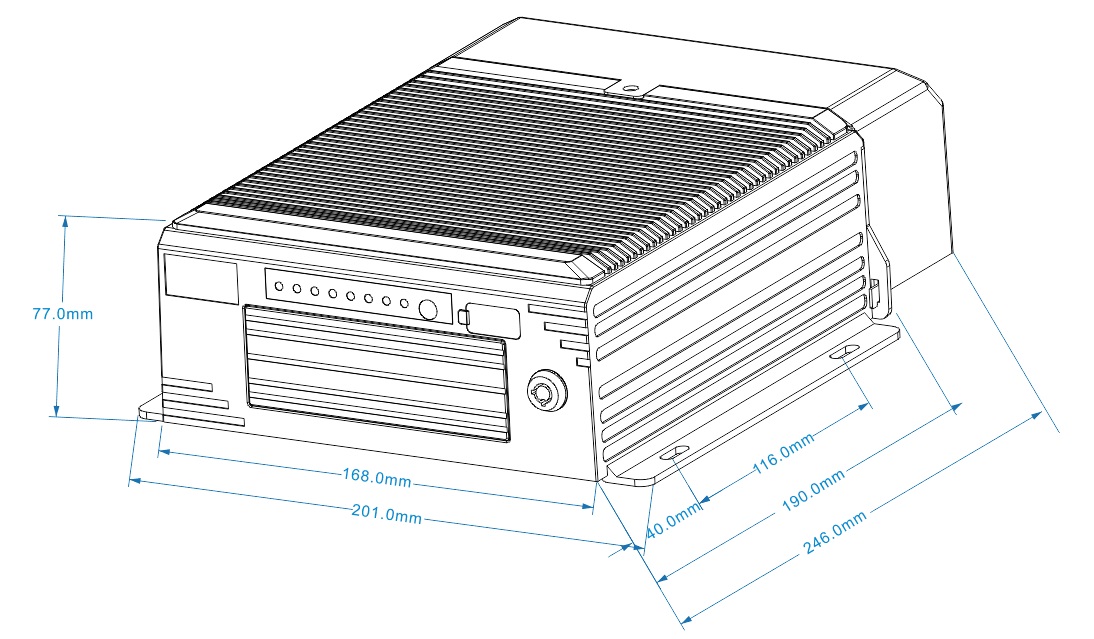 auto dvr grootte
