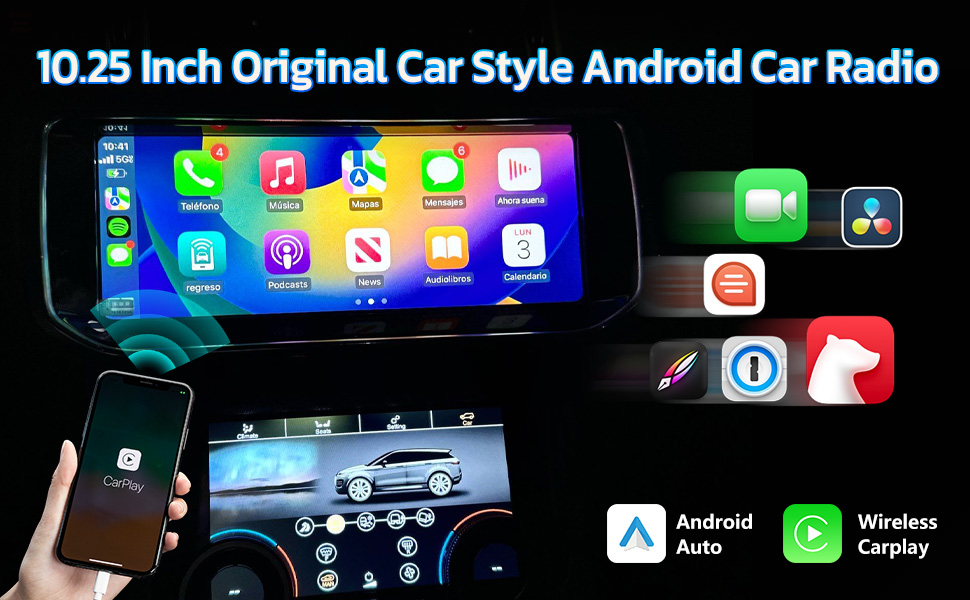 Car Multimedia Player for range rover evoque wireless apple carplay android auto