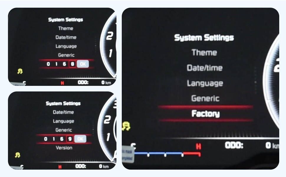 camaro speedometer setting