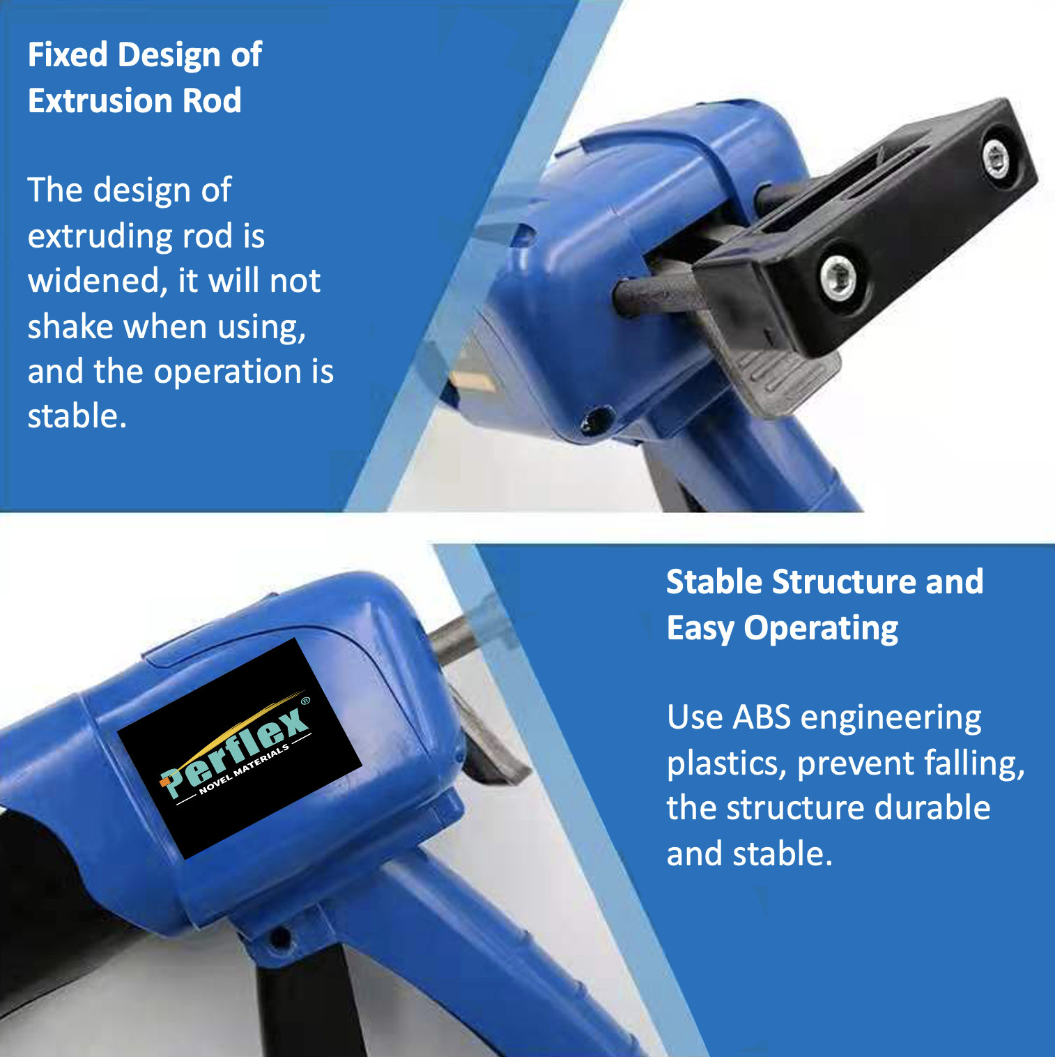 C20 el doble Rod Tube Caulking Gun, lechada de la teja de DIY equipa la pistola para calafatear manual 2