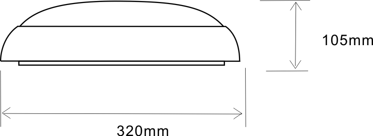 la superficie diplomata CE 8W montata ha condotto la lampada del soffitto di emergenza