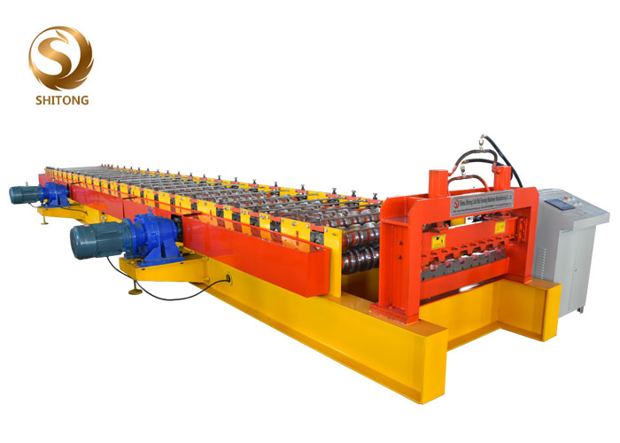 Petit pain de feuille de decking de plancher en métal formant la machine des machines 2 de shitong de botou