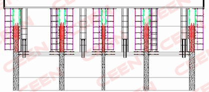 Plataforma de levantamento com macaco hidráulica inteligente do molde para a construção de prédio
