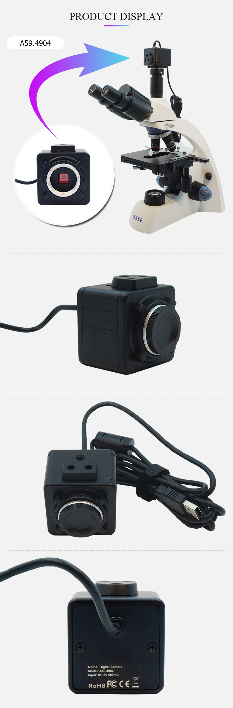 de camera van de metingsmicroscoop