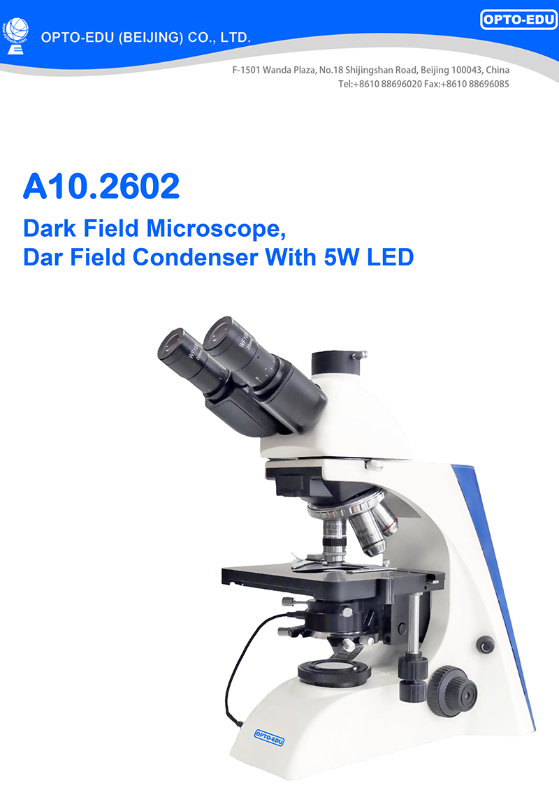 OPTO-EDU A10.2602 Dark Field Microscope front view