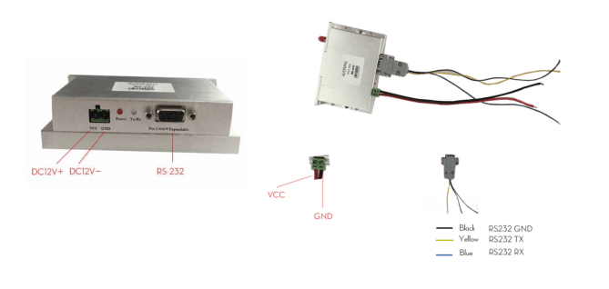 Metade sem fio do modem de dados RS485 do FSK - transmissor de dados frente e verso da frequência ultraelevada Digital